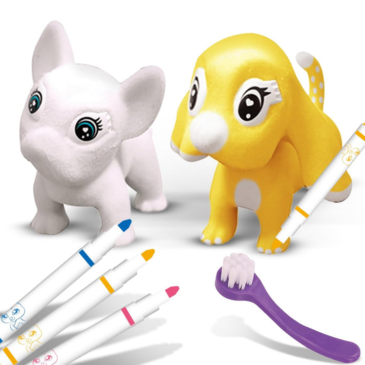 DIY Set of Reusable 3D Pet Figures with Markers (Dogs) – Wembley Toys