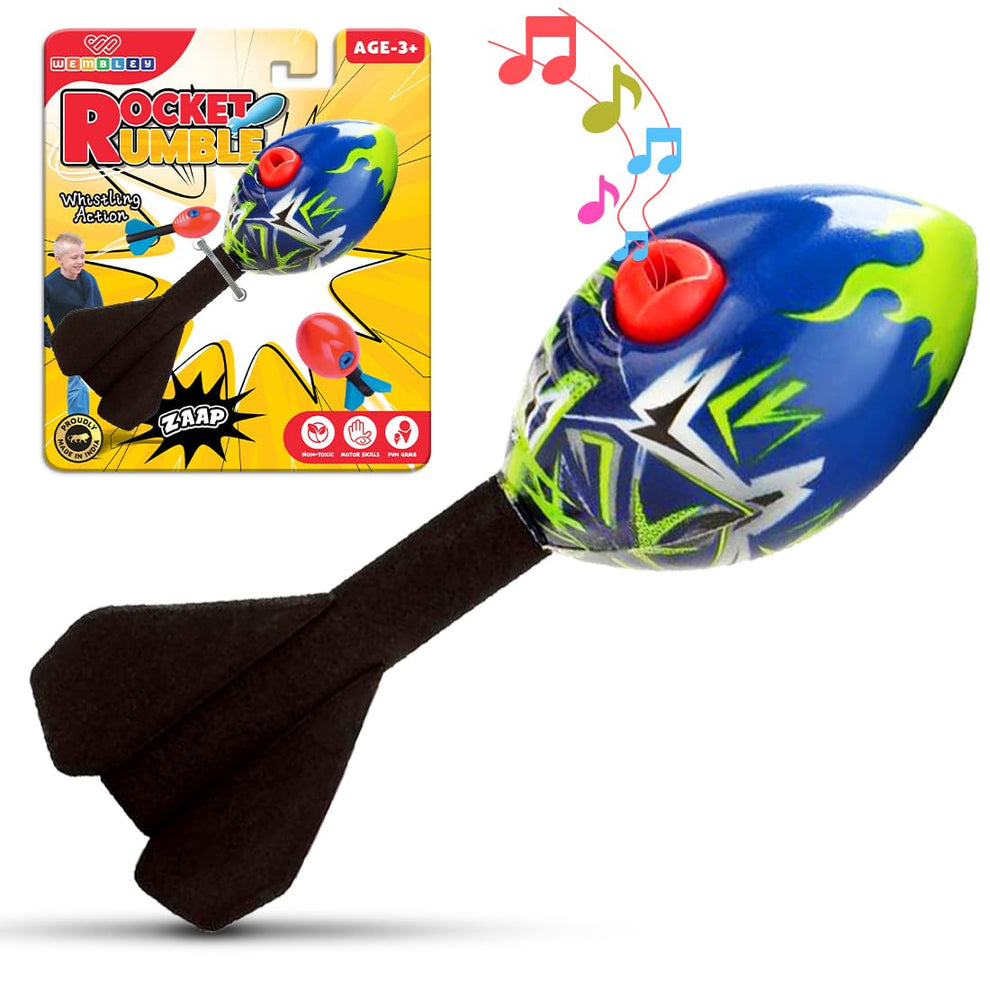 Missile Foam Rocket Toy with Whistling Sound (Blue) – Wembley Toys