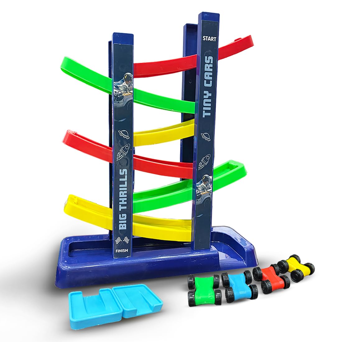 DIY 6-Level Ramp Race Track Building Set for Kids – Wembley Toys